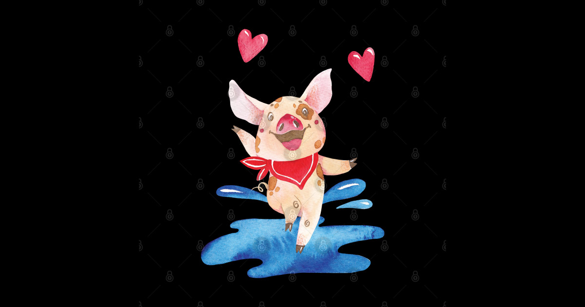 Happy Dancing Pig - Piggy - Sticker | TeePublic