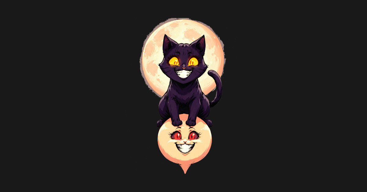 Eldritch Horror Cute Kitten Demon Art - Evil Cat Demon Cat Funny Cat ...