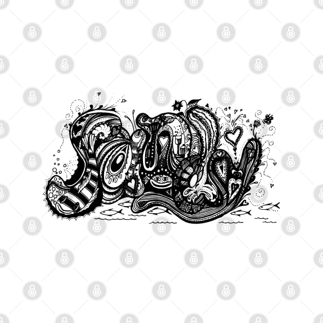 Sandy Aussie Tangled Name with Transparent Background - Sandy - T-Shirt ...