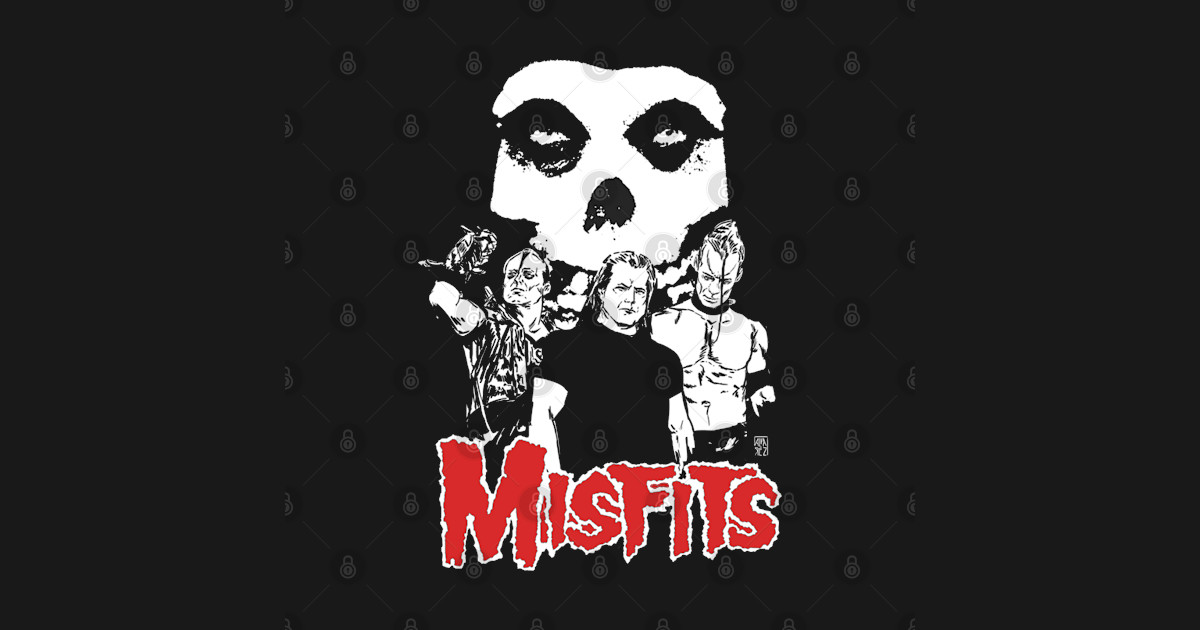 The Misfits Skull Graphic - The Misfits Skull Graphic - T-Shirt | TeePublic