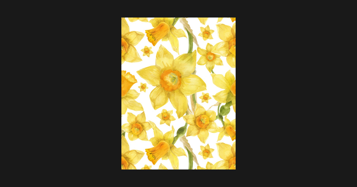 Daffodil Pattern - Daffodil Pattern - T-Shirt | TeePublic