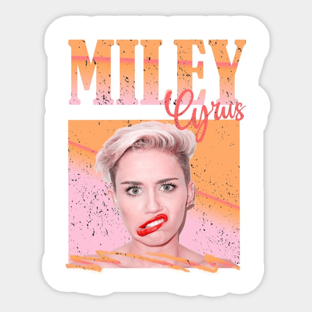 Miley Cyrus Vintage Collage - Miley Cyrus - Sticker | TeePublic