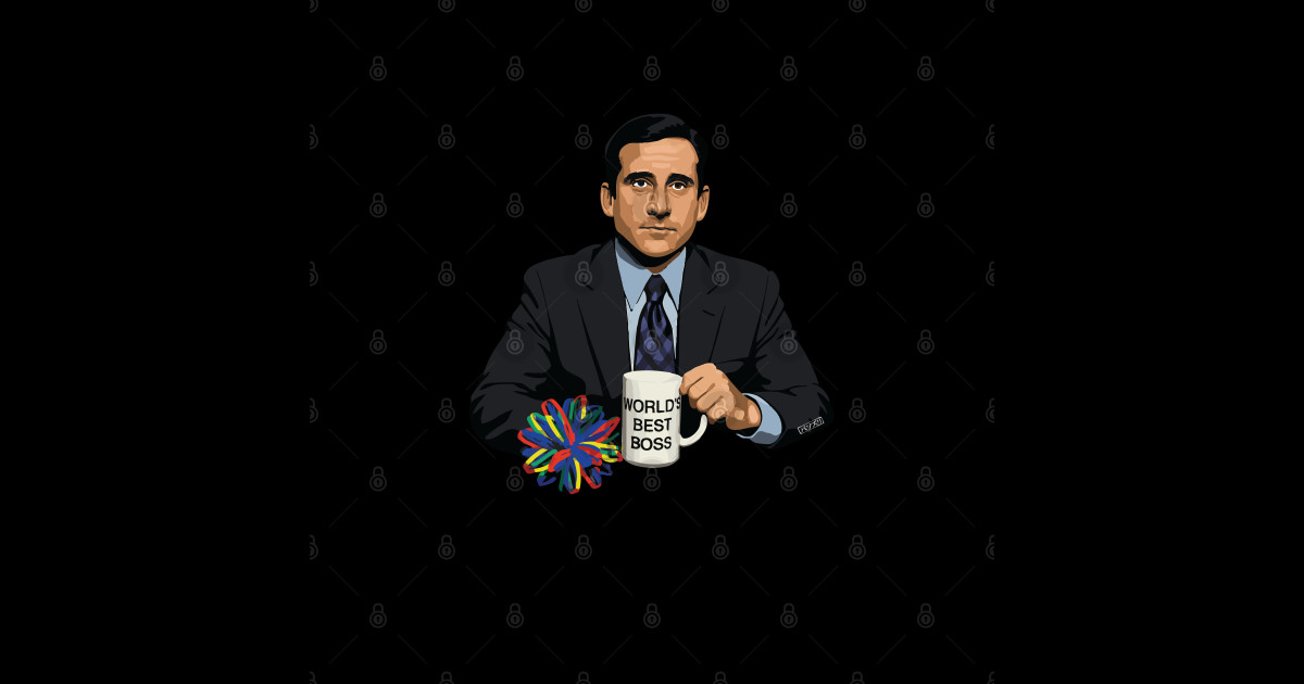 World's Best Boss - Michael Scott - Sticker | TeePublic