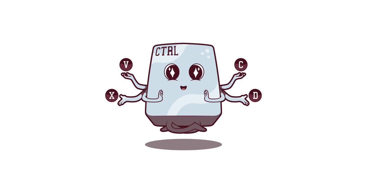 Take CTRL // Funny Cartoon Control Key - Take Control - T-Shirt | TeePublic