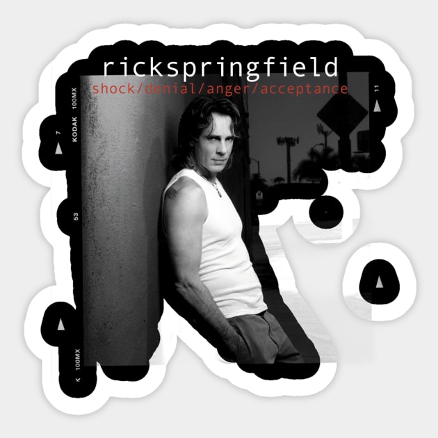 music show tour - Vintage Rick Music Springfield - Sticker | TeePublic