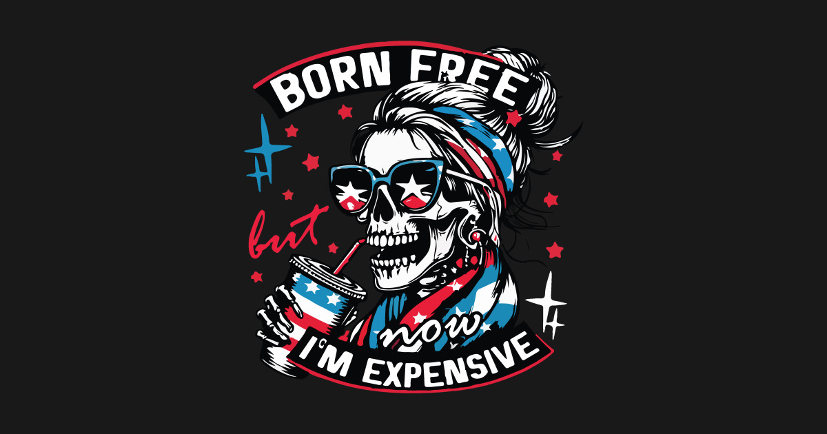 Born Free Skull - Skull - T-Shirt | TeePublic