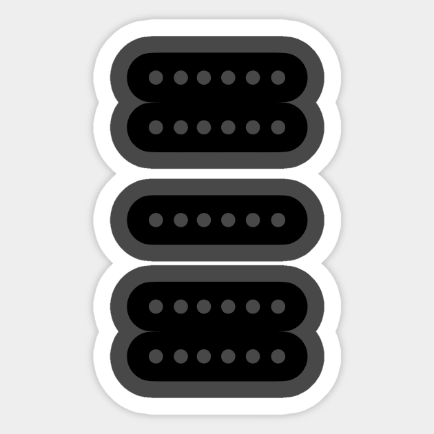 SUPER Strat Pickups - Guitar - Sticker | TeePublic