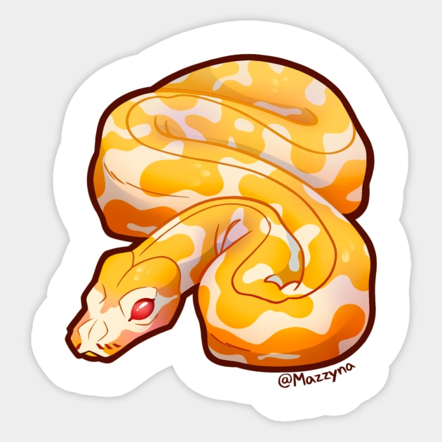 Banana Ball Python - Snake - Sticker | TeePublic