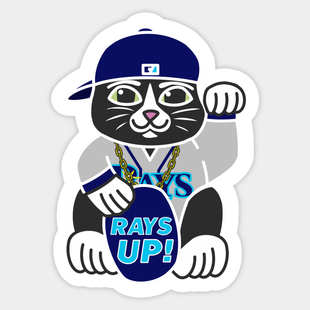DJ Kitty - Tampa Bay Rays - Sticker | TeePublic