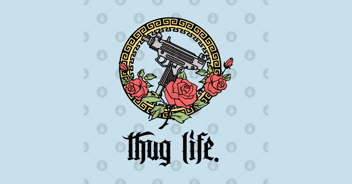 Thug Life #3 /// Colored Tattoo Style Illustration Design - Thug Life ...