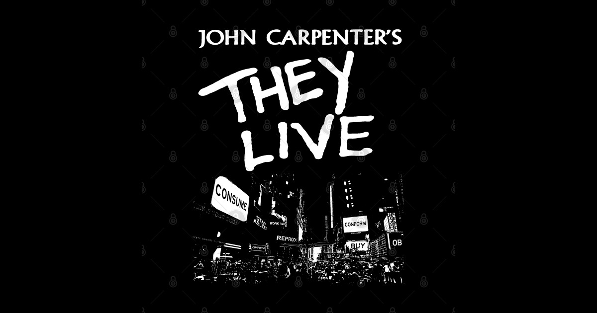 John Carpenter's They Live - They Live - Sticker | TeePublic