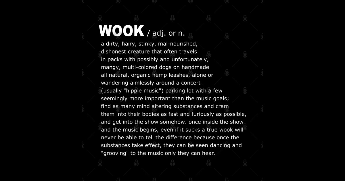 Definition of a Wook - Wook - Sticker | TeePublic