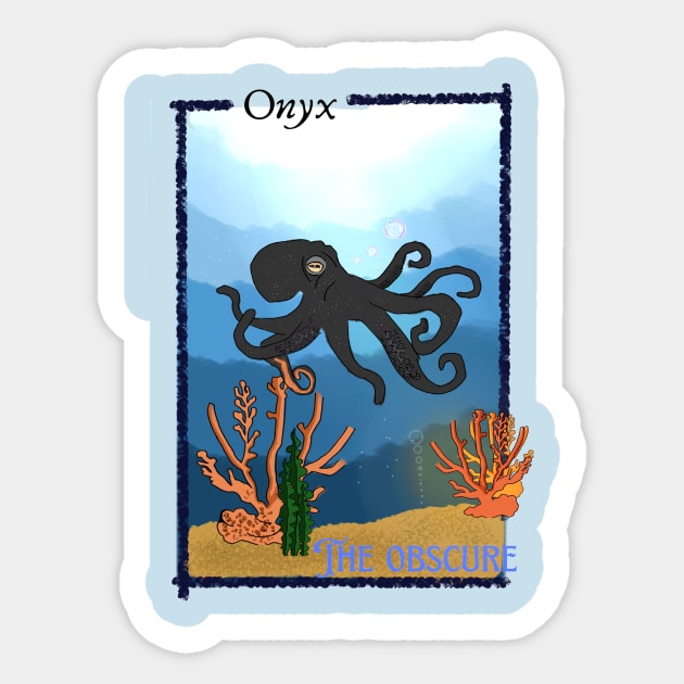 Onyx the Obscure - Octopus - Sticker | TeePublic