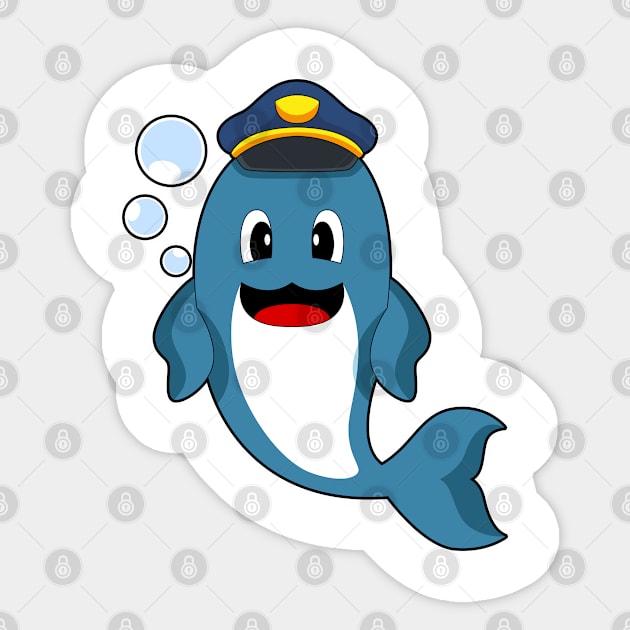 Dolphin Cop Police - Dolphin - Sticker | TeePublic