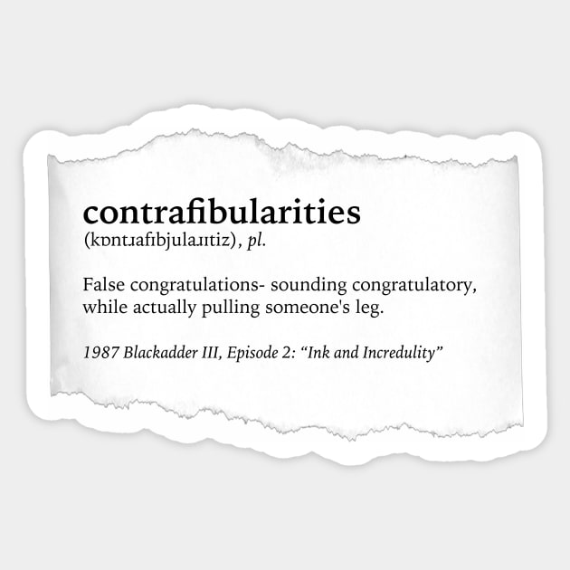 blackadder font word