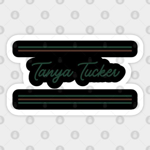 tanya tucker - typo classic - Tanya Tucker - Sticker | TeePublic