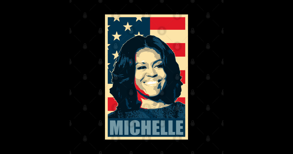 Michelle Obama Proud American - Michelle Obama - Posters and Art Prints ...