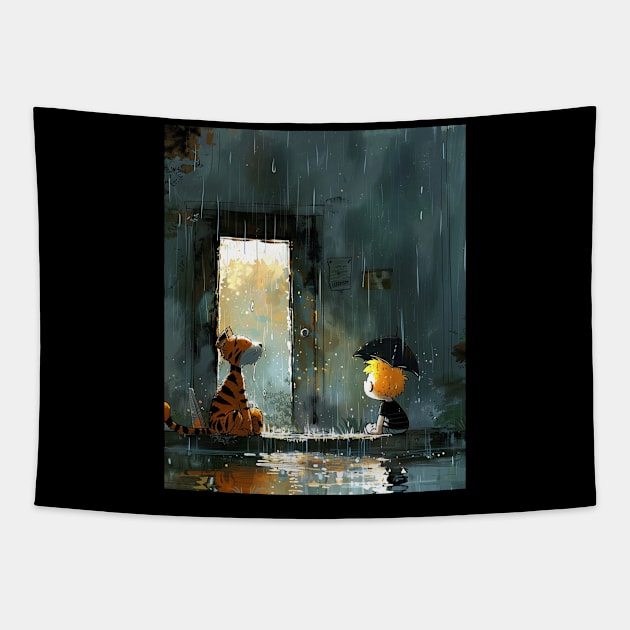 Calvin and Hobbes High-flying Hijinks - Calvin And Hobbes - Tapestry ...