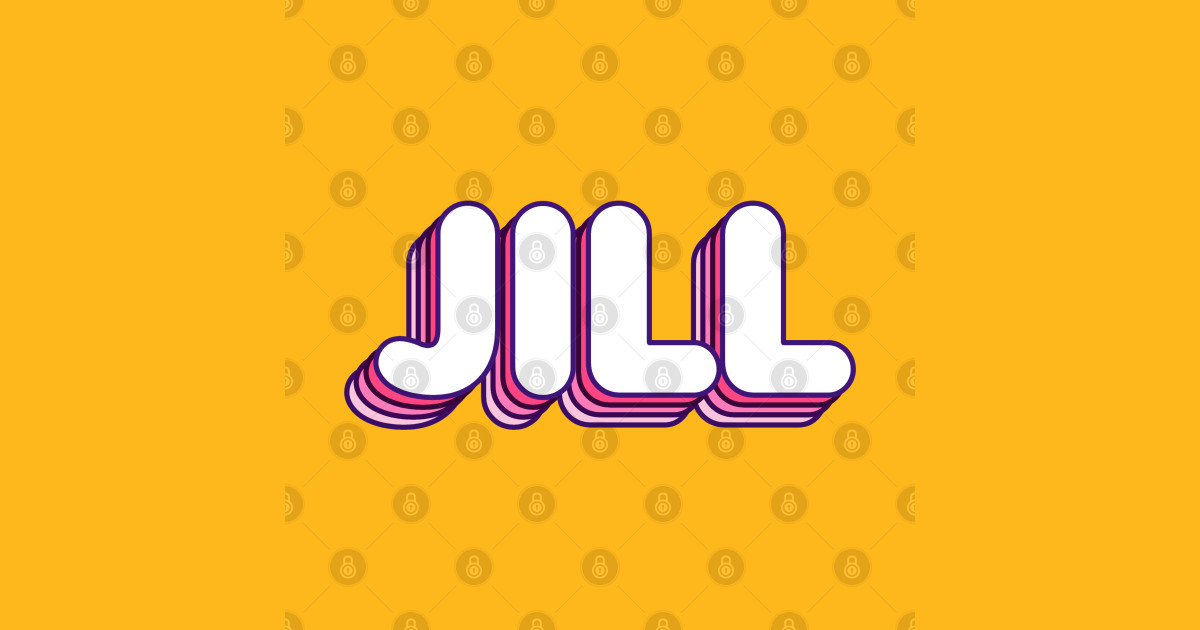 Pink Layers Jill Name Label - Pink Layers Jill Name Label - T-Shirt ...