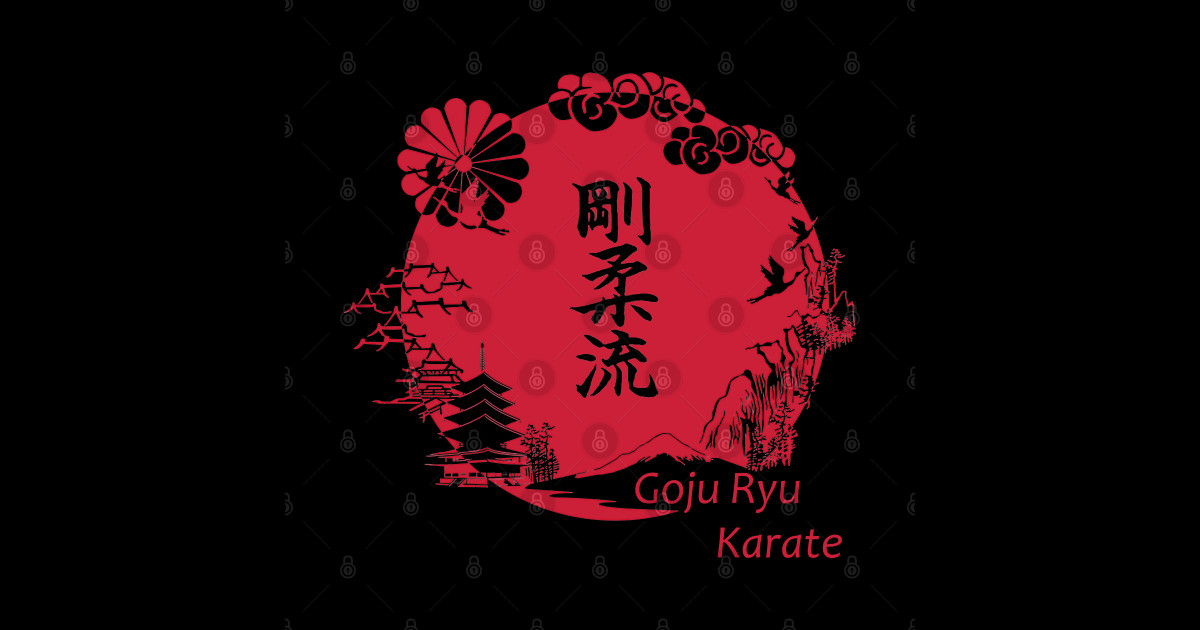 Goju Ryu Karate Japan Elements Budo - Martial Arts - Sticker | TeePublic