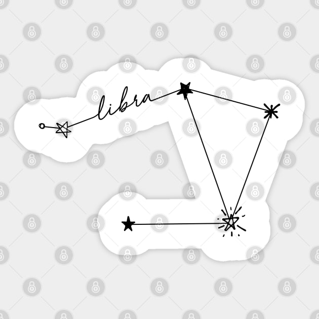 libra constellation drawing