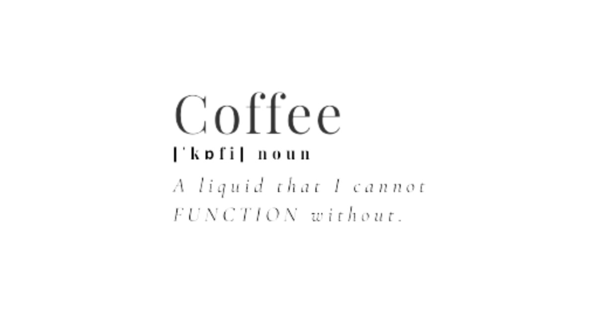I can't function without coffee - I Cant Function Without Coffee - T ...
