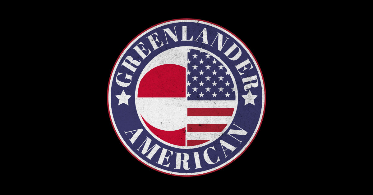 Proud Greenlander-American Badge - Greenland Flag - Greenland - Sticker ...