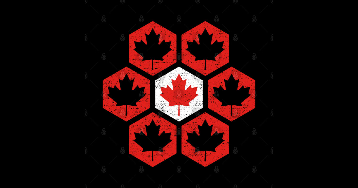 Canada - Maple Leaf - Hex - Canada Maple Leaf - T-Shirt | TeePublic