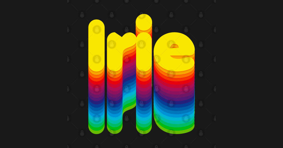 Rainbow Layers Irie Name Label - Rainbow Layers Irie Name Label - T ...