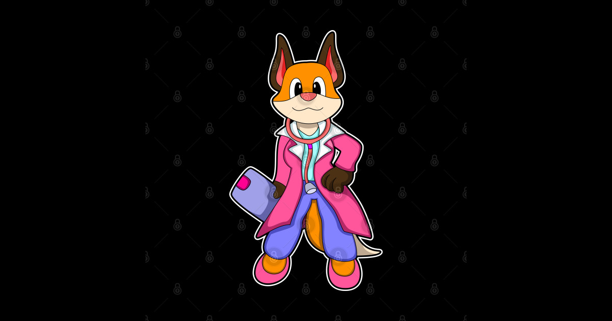 Fox as Doctor with Stethoscope - Doctor - Sticker | TeePublic