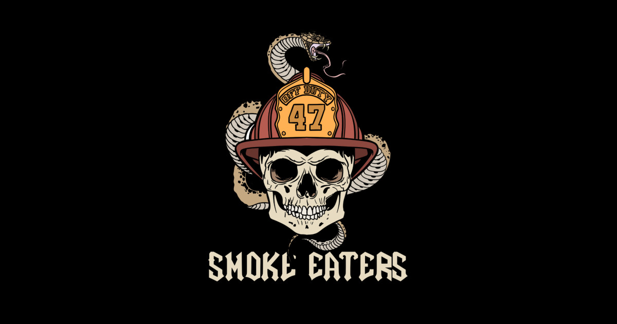 Smoke eaters, firefighter inspired design - Firefighter - Sticker ...