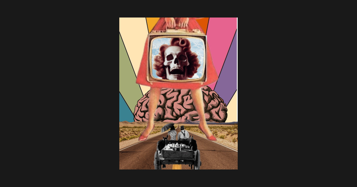 Brain Danger Collage - Collage - T-Shirt | TeePublic