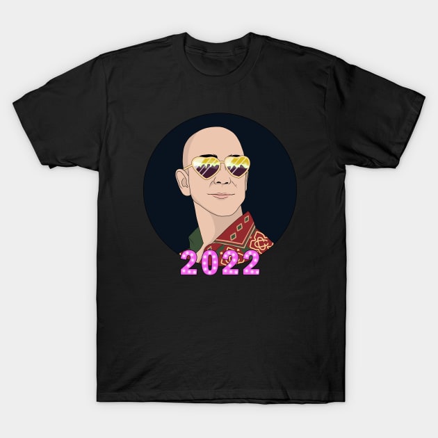 Jeff Bezos - Crazy disco party - Jeff Bezos Weed - T-Shirt | TeePublic