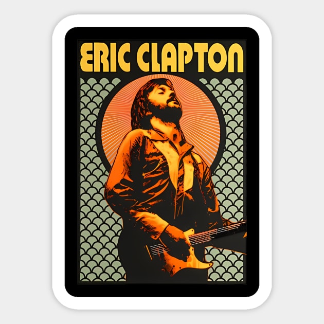 Guitarist legend - Eric Clapton - Sticker | TeePublic