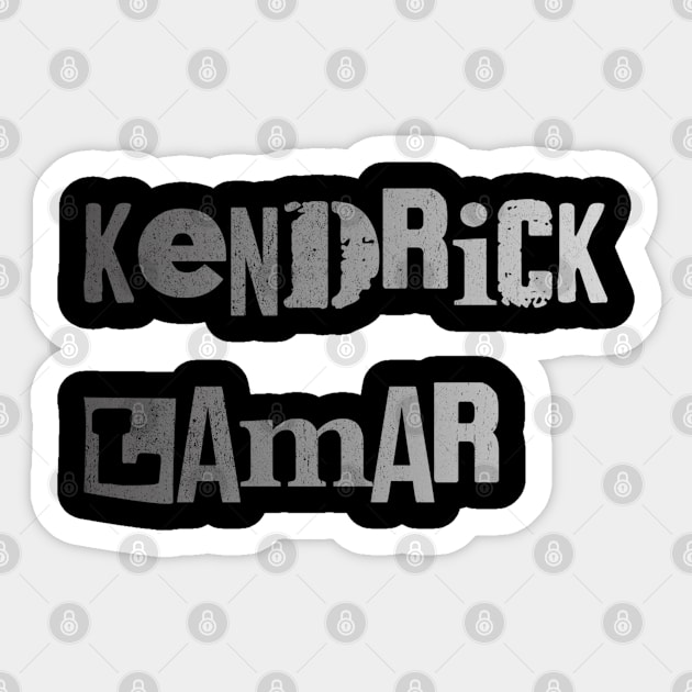 Kendrick Text Art - Kendrick Lamar - Sticker | TeePublic