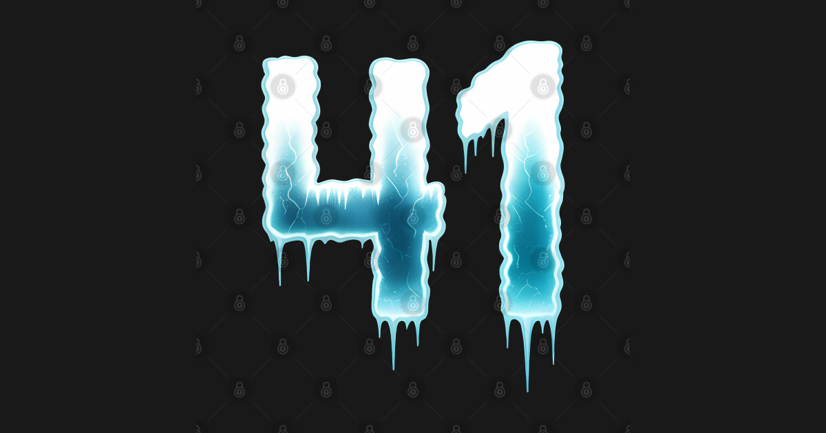Funny 41 Meme Number Ice Drip Aesthetic Gen Alpha Slang - 41 Meme - T ...