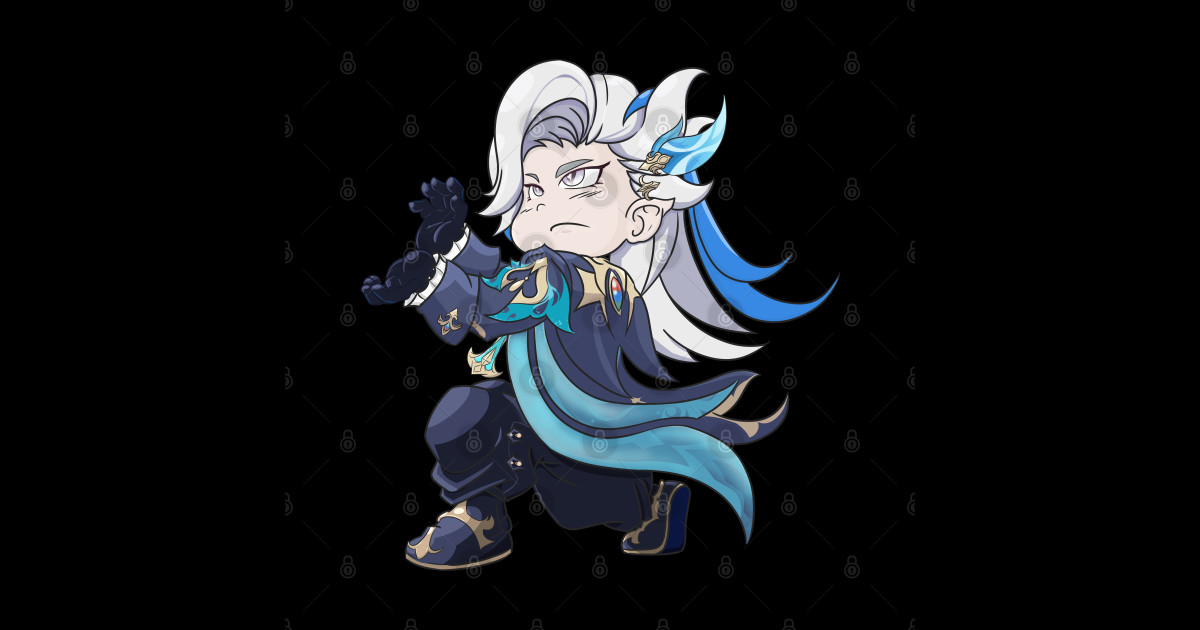 Neuvillette - Genshin Impact A - Genshin Impact - Sticker | TeePublic