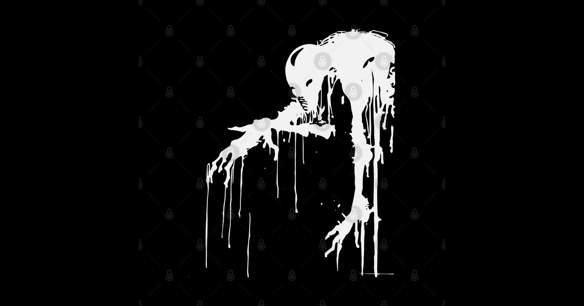 Dripping Alien - Dripping Alien - Sticker | TeePublic