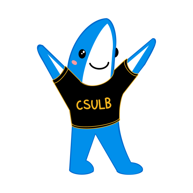 CSULB sharks Elbee - Csulb - T-Shirt | TeePublic