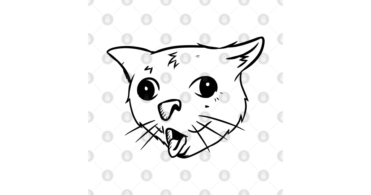 coughing cat meme - Coughing Cat Meme - Sticker | TeePublic