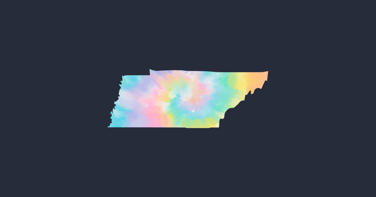 Tennessee State Map Tie Dye Artwork - Tennessee Map Tie Dye Artwork - T ...
