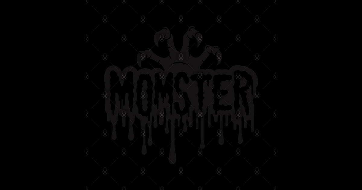 Momster Dripping Letters - Momster - Sticker | TeePublic