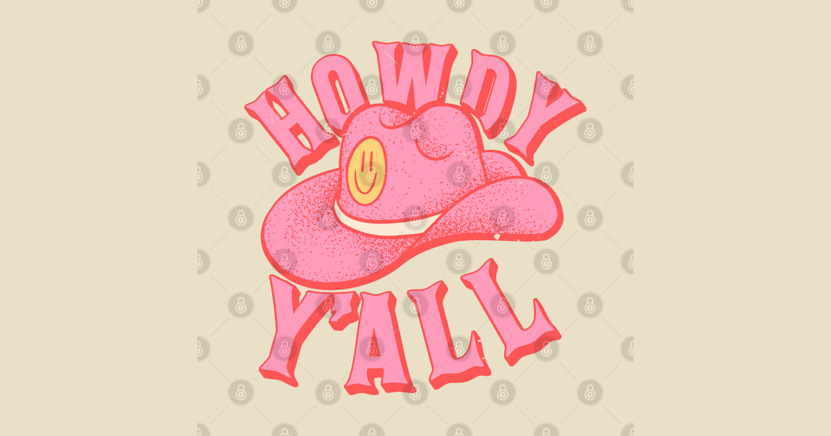 HOWDY HOWDY HOWDY YALL | Preppy Aesthetic | Creamy Pink Background ...