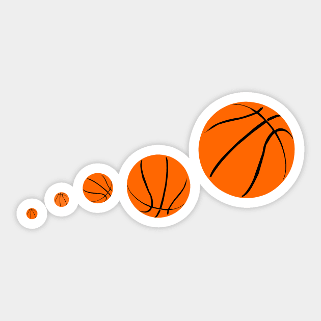 Basketball Balls Pattern - Pattern - Sticker | TeePublic
