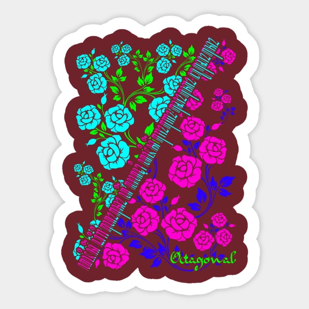 rose with java words - Rose - Sticker | TeePublic