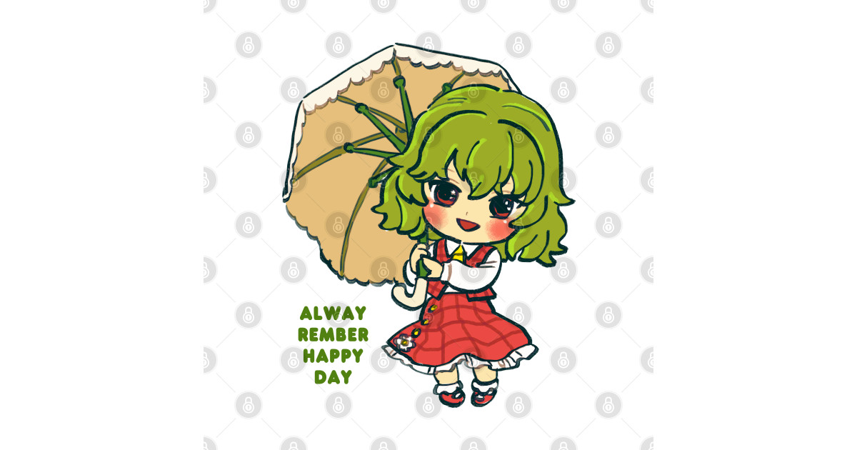 pls rember happy day yuuka kazami chibi - Rember Happy Day - T-Shirt ...