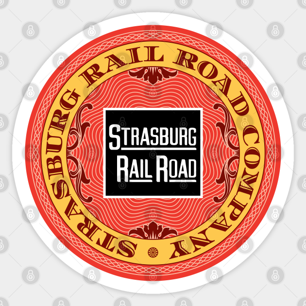 Strasburg Railroad - Railroad Logo - Sticker | TeePublic