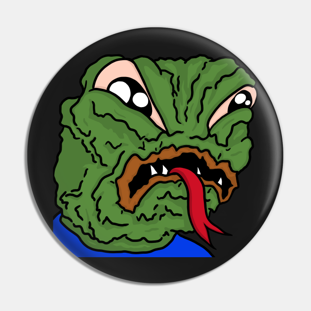 Pepe the frog hiss mask - Kck - Pin | TeePublic