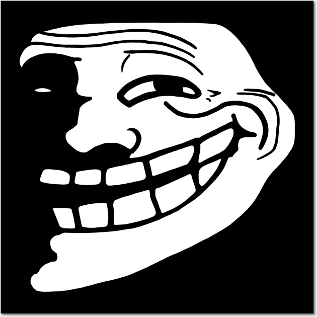 how to draw meme troll face