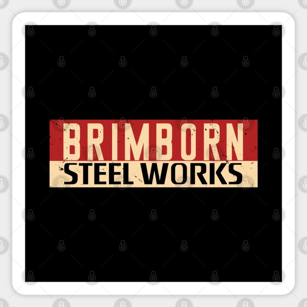 Retro TV Series Steel Works Logo - Science Fiction - Sticker | TeePublic